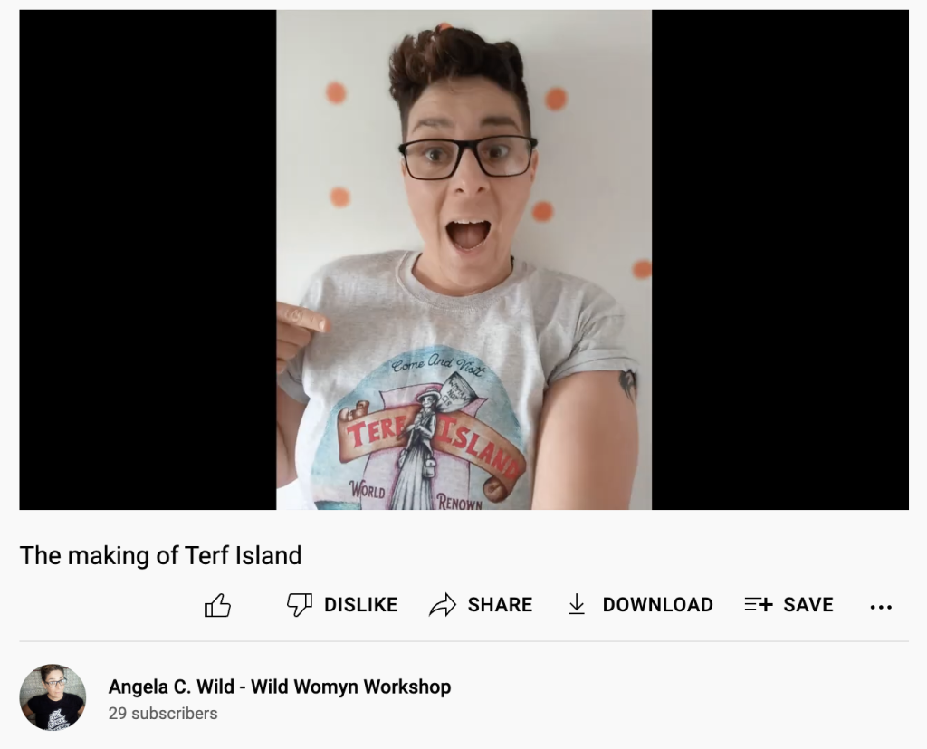 the Making of Terf Island – WILD WOMYN WORKSHOP